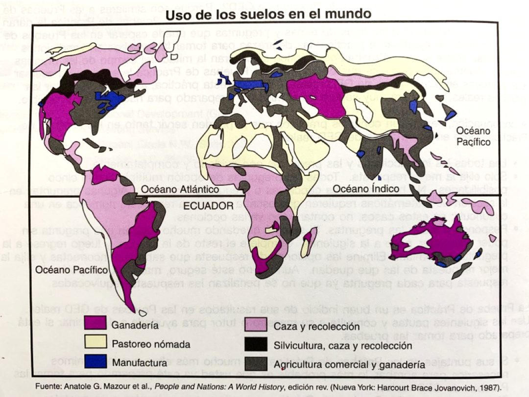 Examen de practica - estudios sociales- MAPAS - Spanish GED 365
