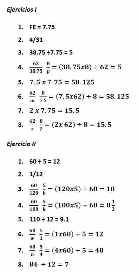 Factor de escala y regla de tres - Spanish GED 365