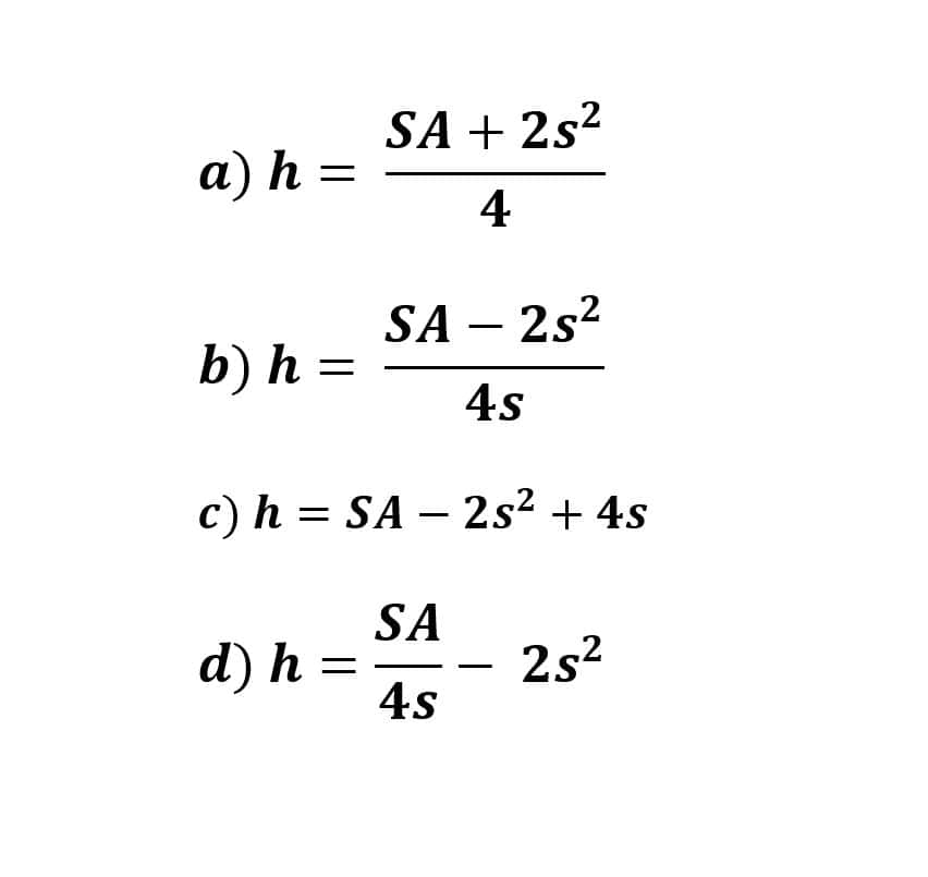 Ejercicios de matemáticas con formulas y expresiones - Spanish GED 365